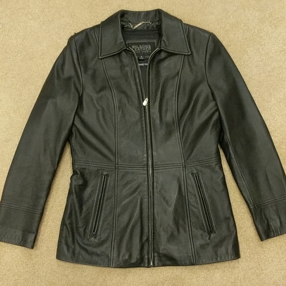 Wilsons Leather | Jackets & Coats | Wilson Leather Pelle Studio Black ...